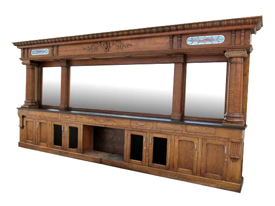 Antique Front & Back Bars - Wooden Nickel Antiques