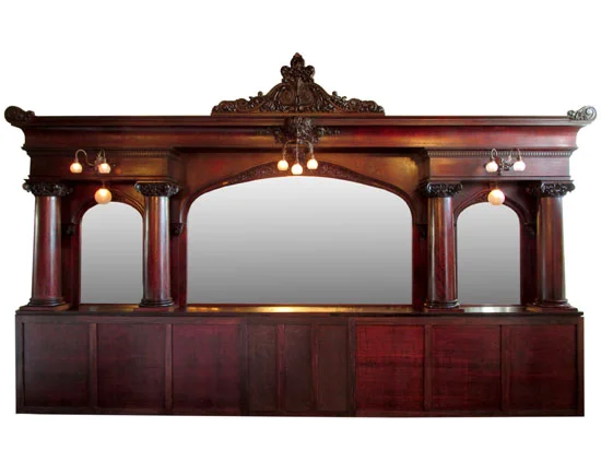 Antique Front & Back Bars - Wooden Nickel Antiques