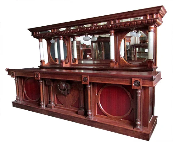 Antique Front & Back Bars - Wooden Nickel Antiques