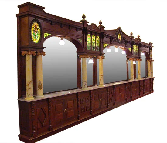 Antique Front & Back Bars - Wooden Nickel Antiques