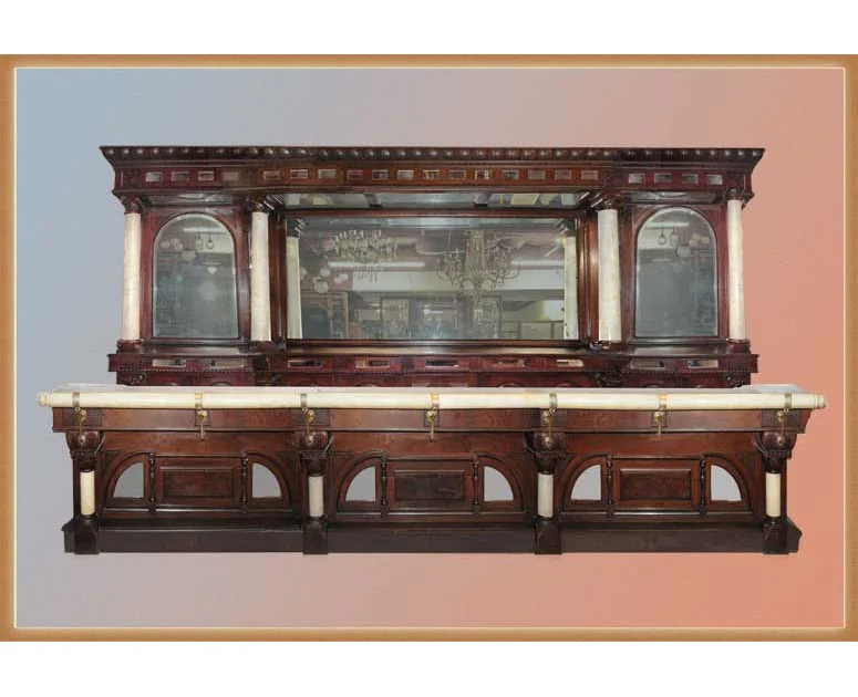 Antique Front & Back Bars - Wooden Nickel Antiques